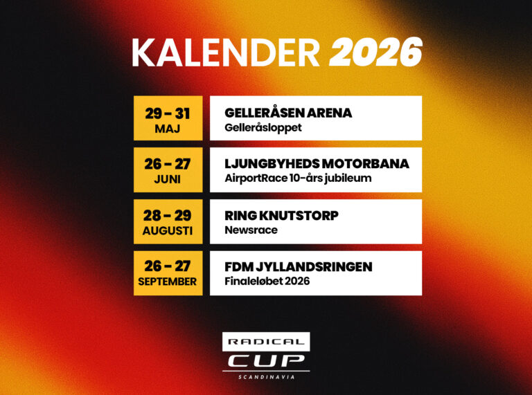 Radical Cup Scandinavia lanserar en stark och fokuserad kalender för ...